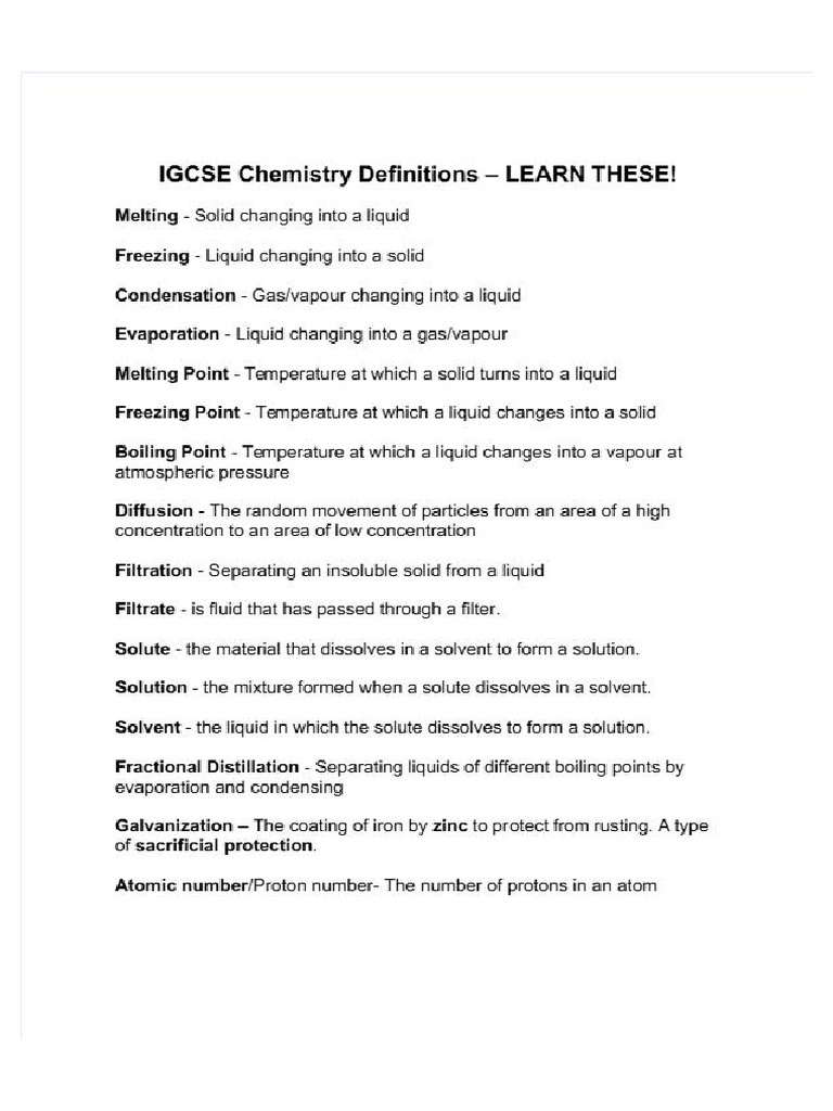 Chemistry Definition | PDF