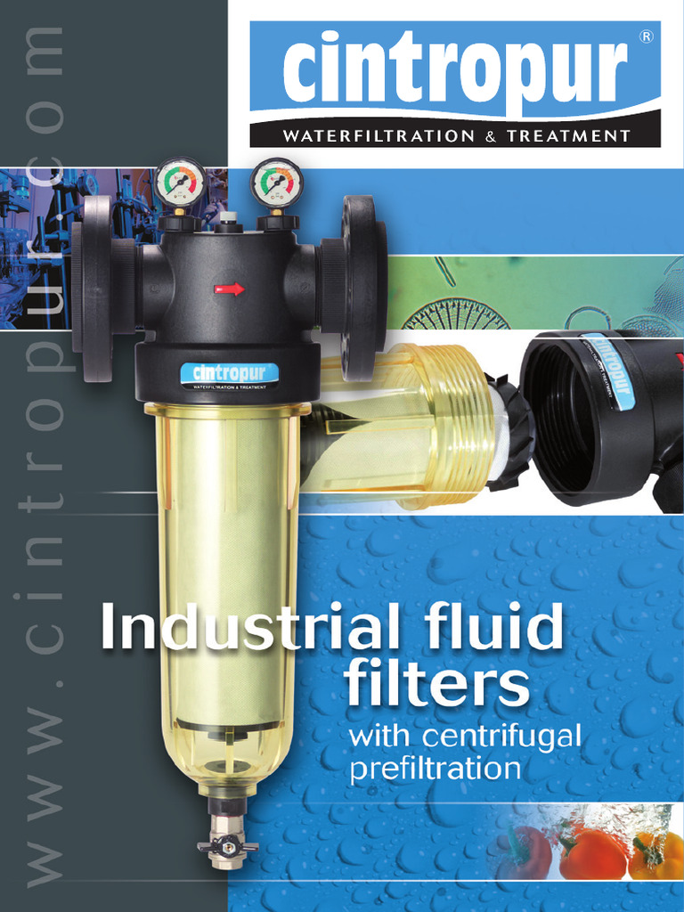 Cintropur Industrial Water Filters Guide | PDF | Filtration | Water