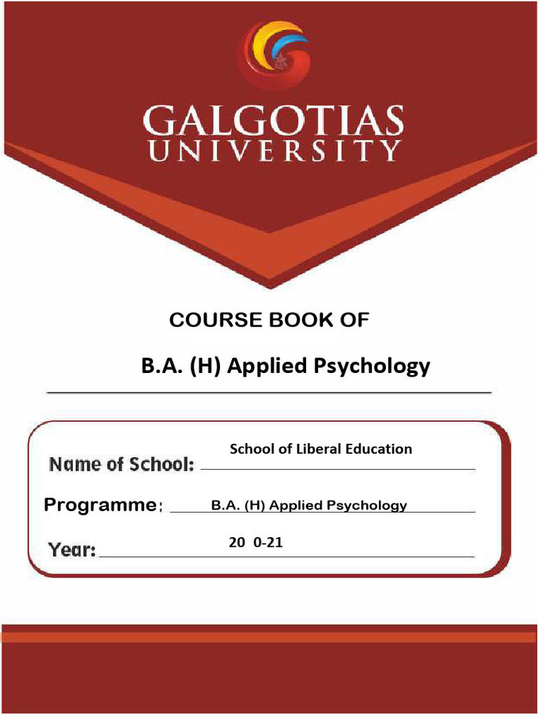 BA(H)-Applied-Psychology-Course-Book | PDF | Clinical Psychology ...