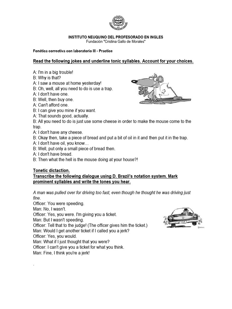 Tonicity - Dictation Practice | PDF