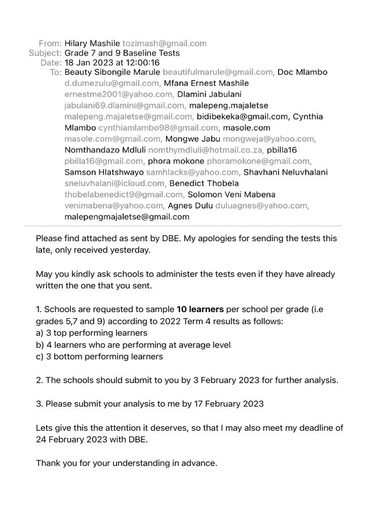 Grade 7 Learner Test Administration Guide | PDF