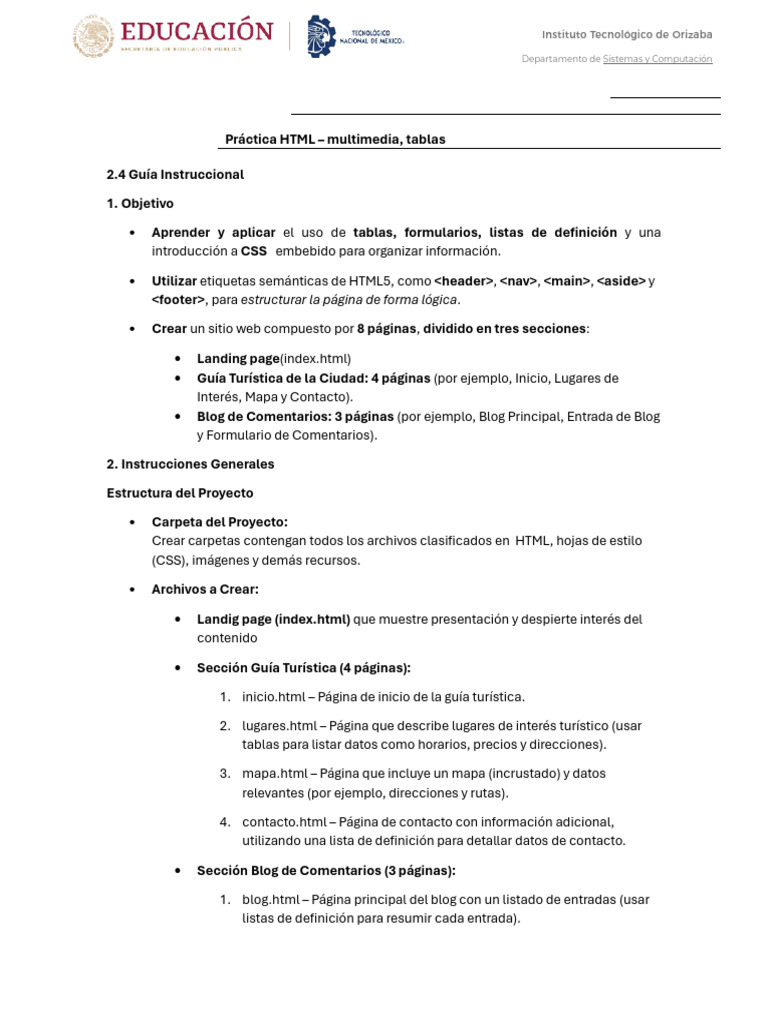 Practica 2.4 HTML Basico | PDF | HTML | Red mundial