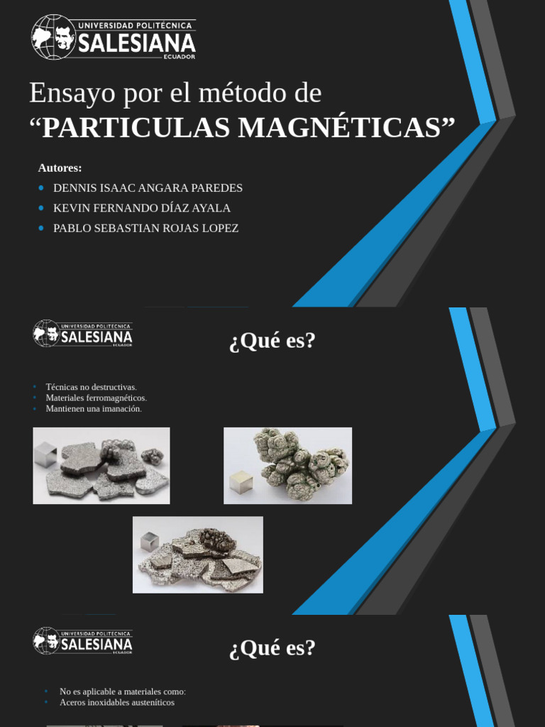 Particulas Magneticas | PDF | Ingeniería mecánica