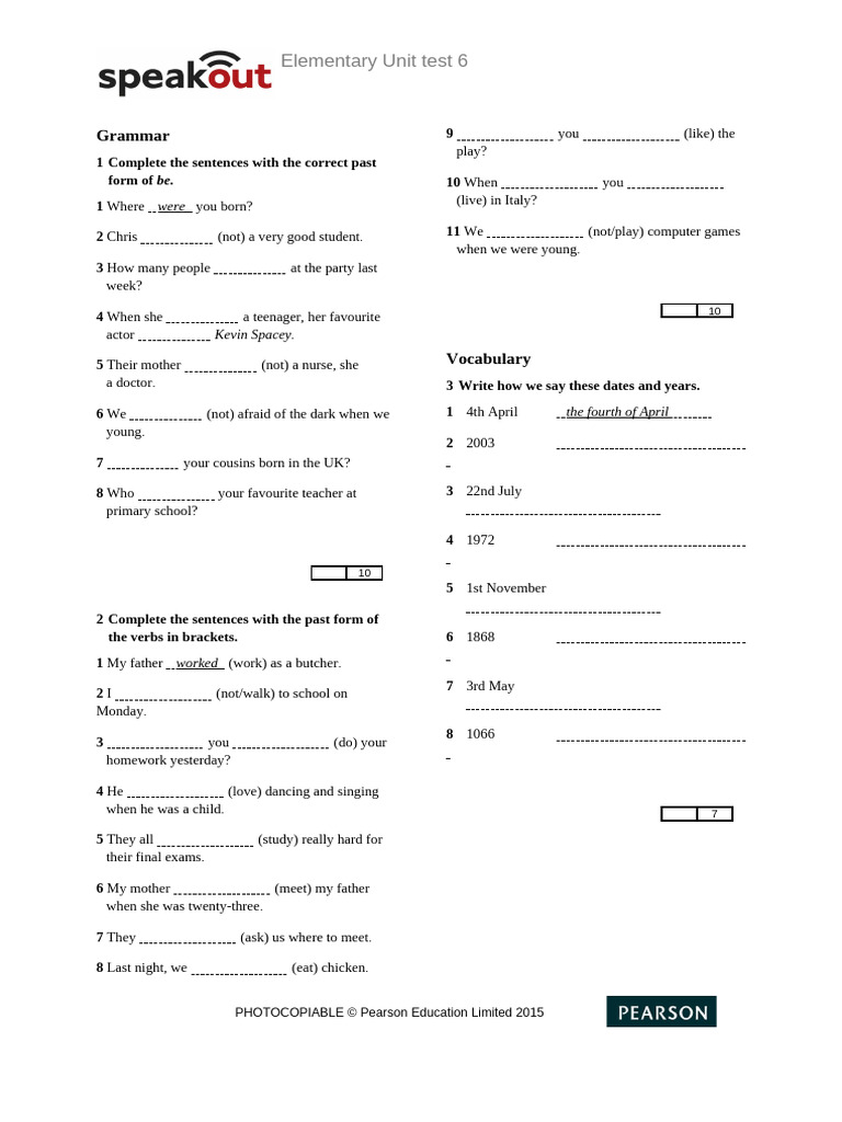 SO2ndEd - Elem - Unit - Test - 6 | PDF | Linguistics | Linguistic ...