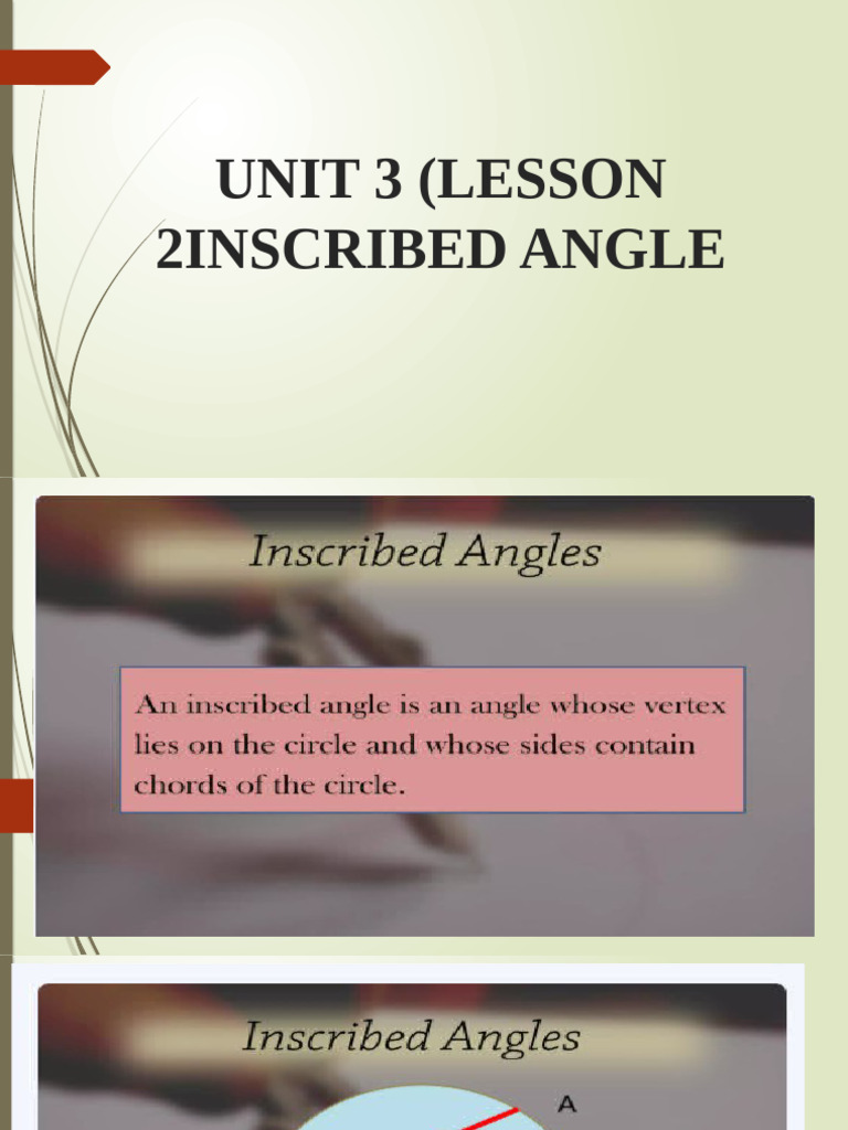 Third Quarter-Inscribed Angle | PDF