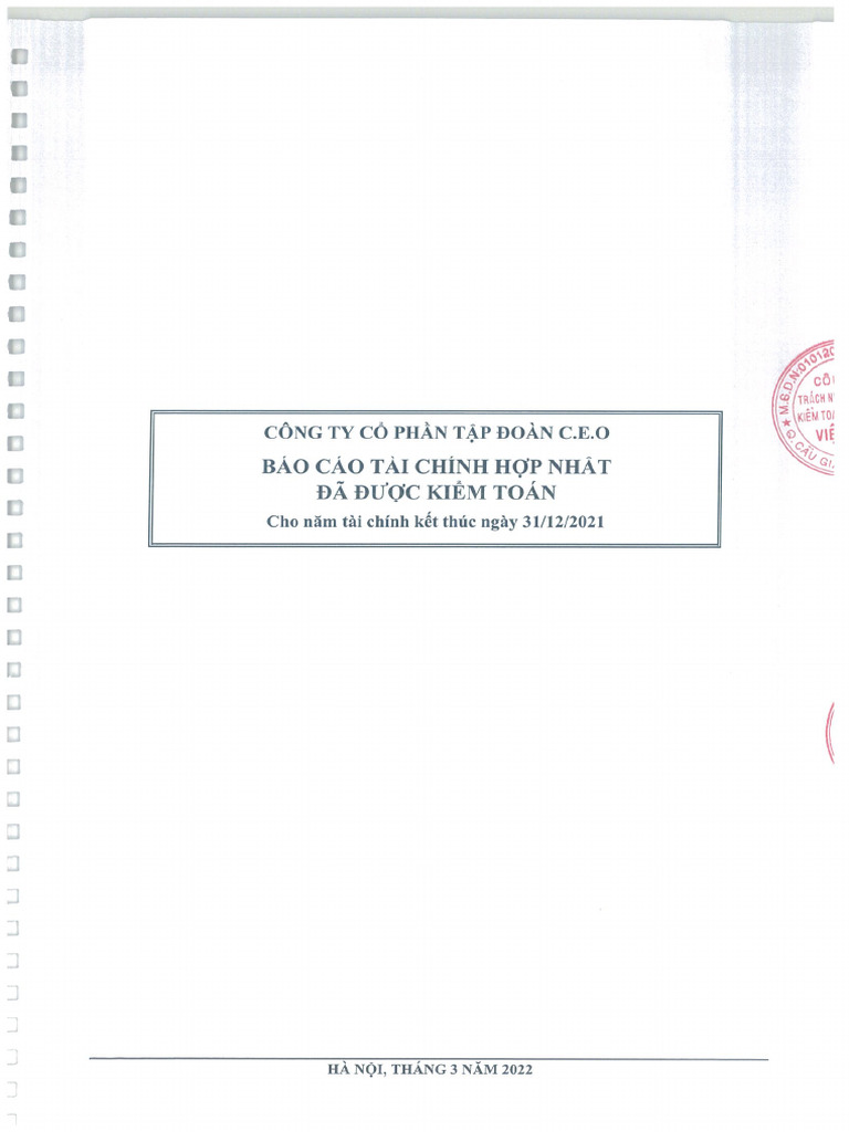 Bctc Kiem Toan 2021 Hop Nhat Signed | PDF