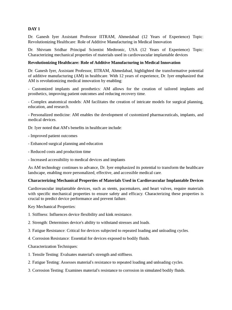 Report On FDP - Paurl Institute | PDF | Monitoring (Medicine) | Implant (Medicine)