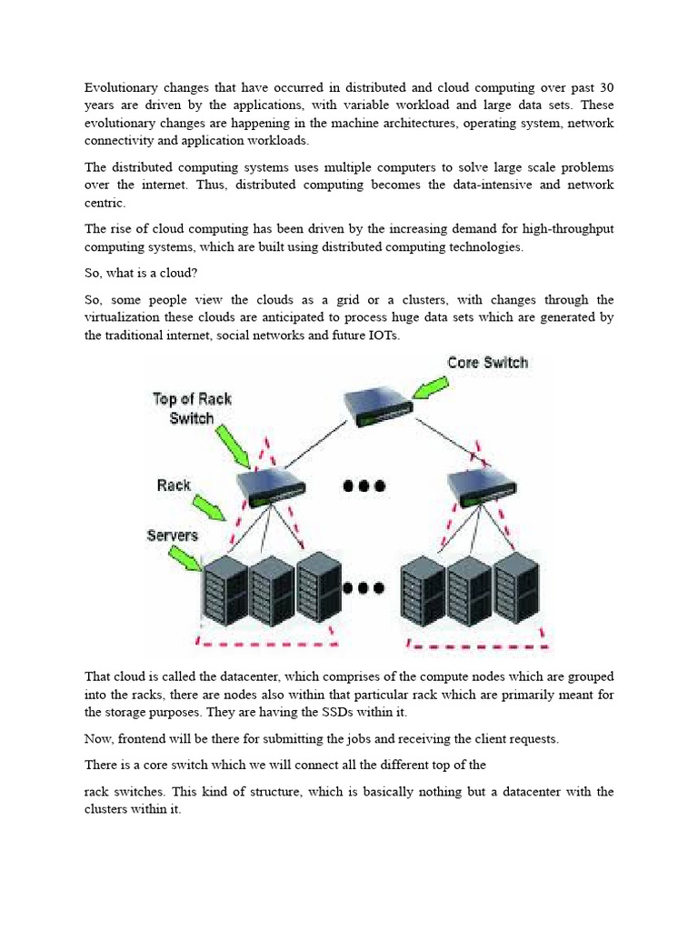 Evolution of Distributed and Cloud Computing | PDF