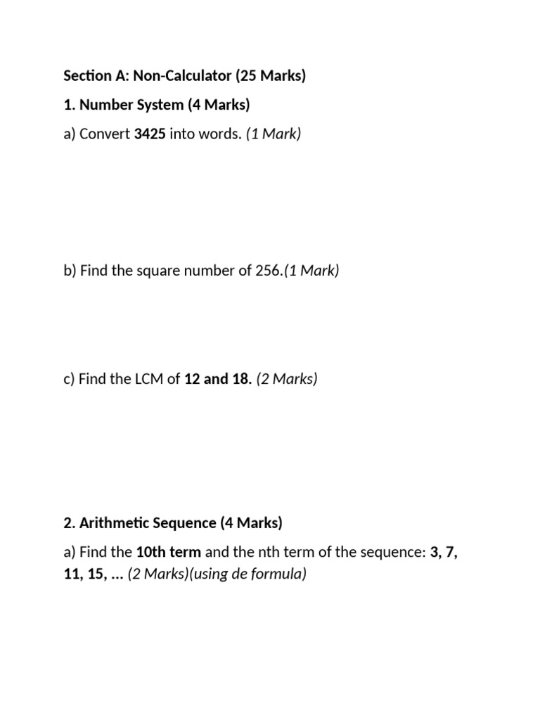 Revision For Maths ST2 | PDF