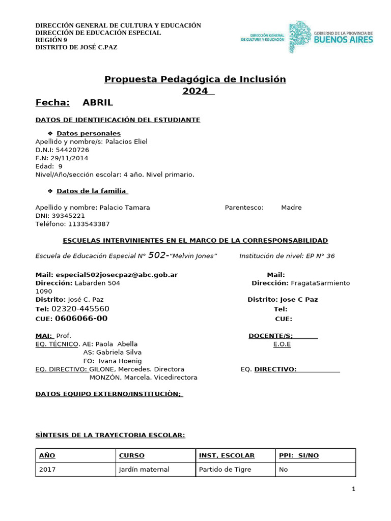 Ppi Modelo | PDF | Inclusión (Educación) | Aprendizaje