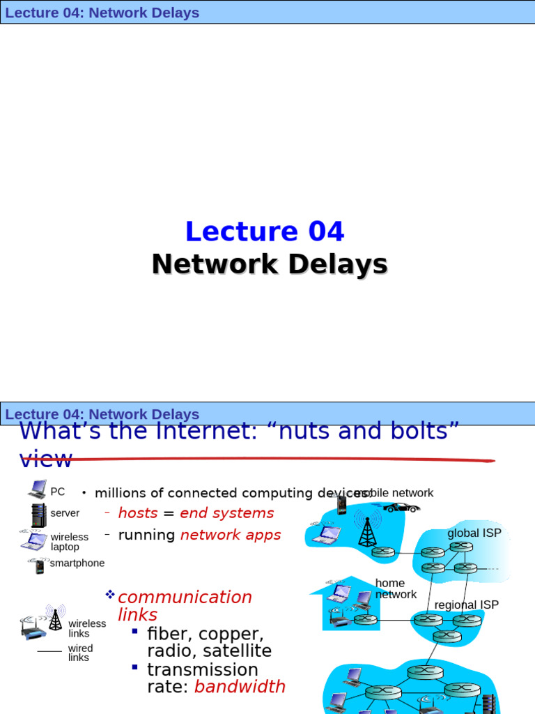 Understanding Network Delays | PDF | Computer Network | Router (Computing)