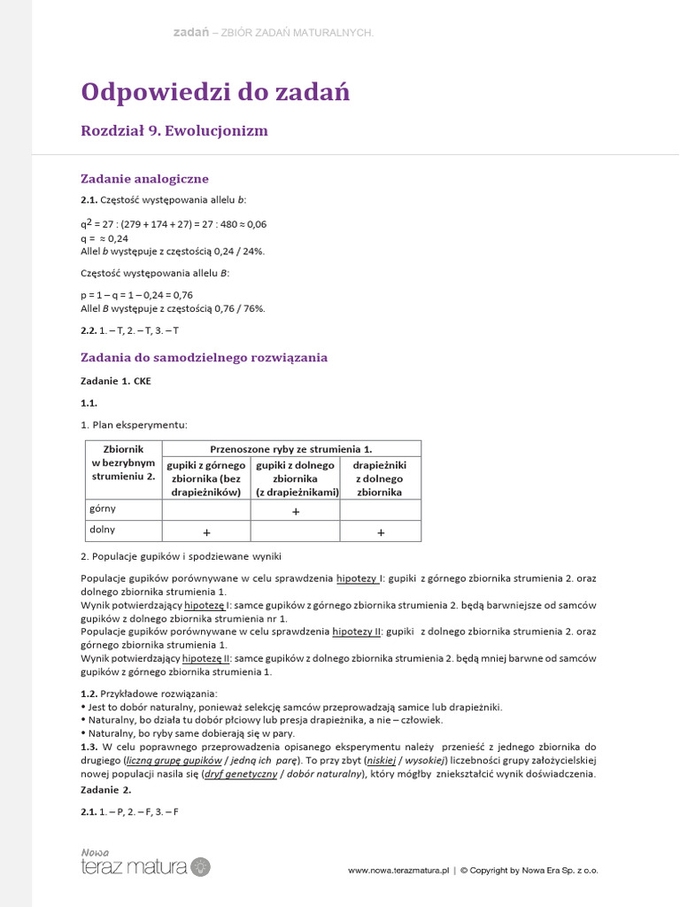 Tom 2 Rozdzial 9 - Odpowiedzi Do Zadan | PDF