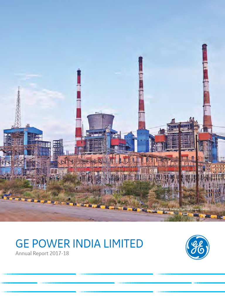 GE Power India Annual Report 2017-18 | PDF | Renewable Energy | Dividend