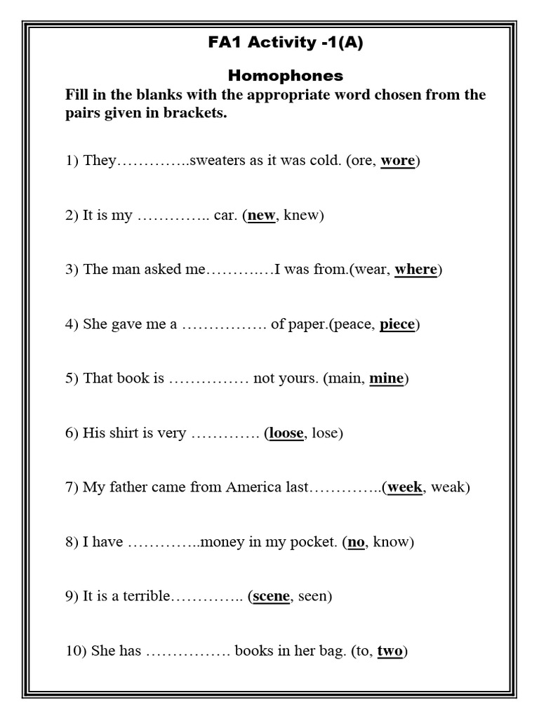 2nd Lang English FA Activities Handbook | PDF