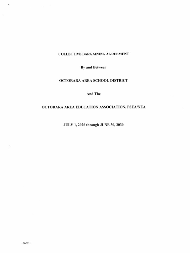 OAEA Contract 2026-2030 | PDF
