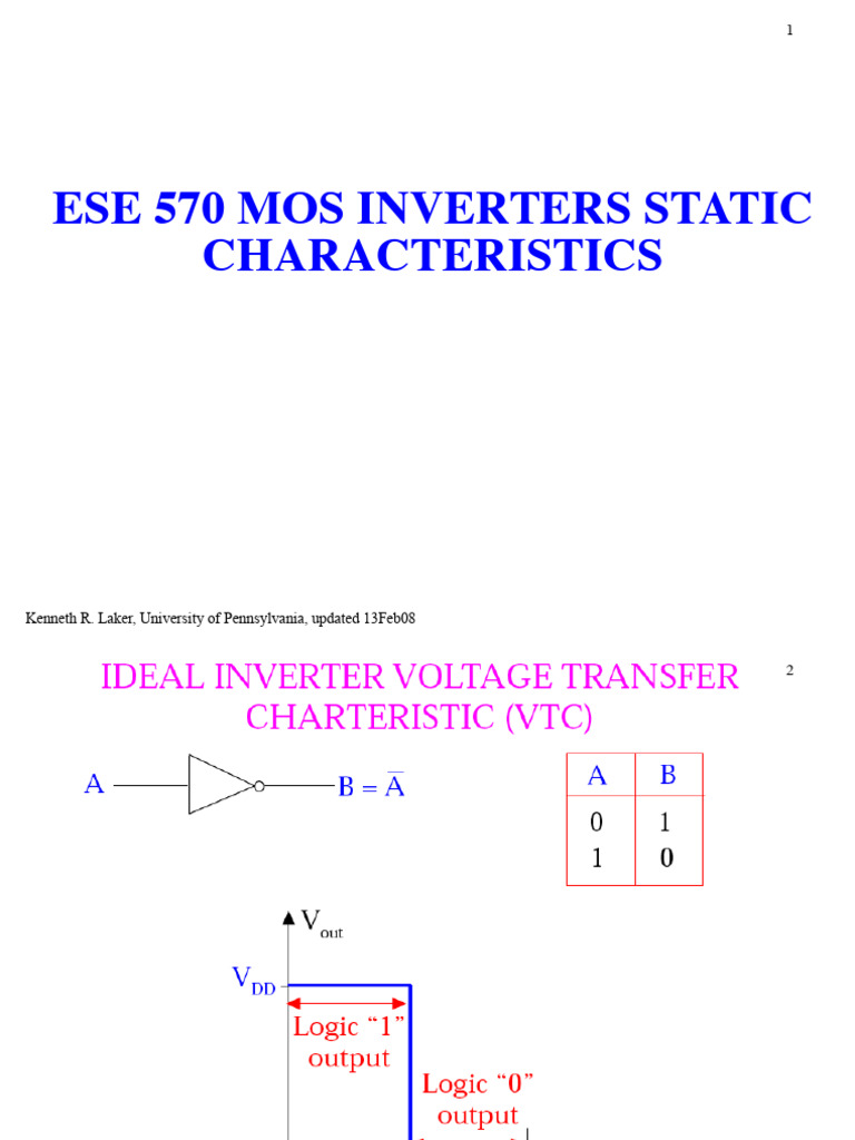 Inverter Static Char (Class) 1 | PDF | Digital Technology | Electrical ...
