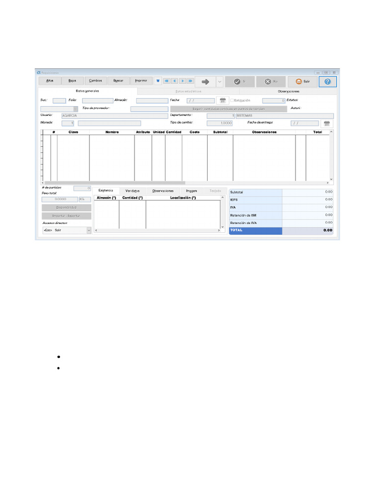 REQUISICION | PDF | Informática
