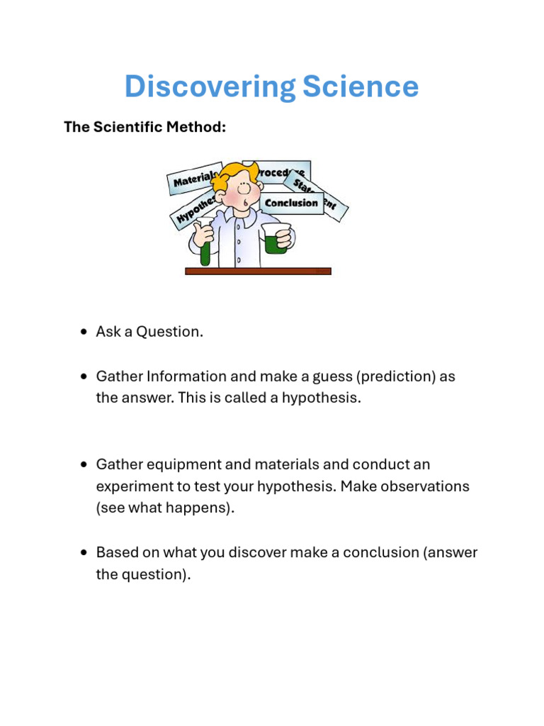 Discovering Science Scientific Method | PDF