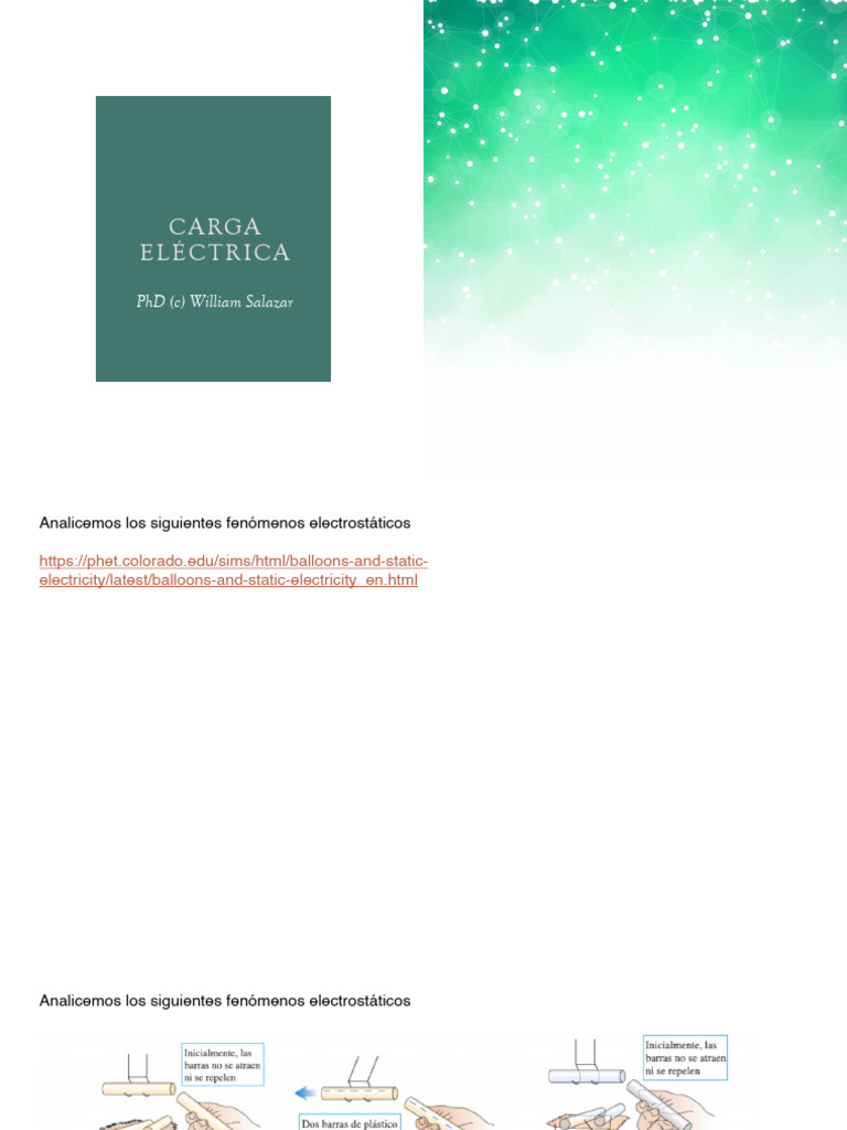 Fenómenos de Carga Eléctrica y Electrostatics | PDF