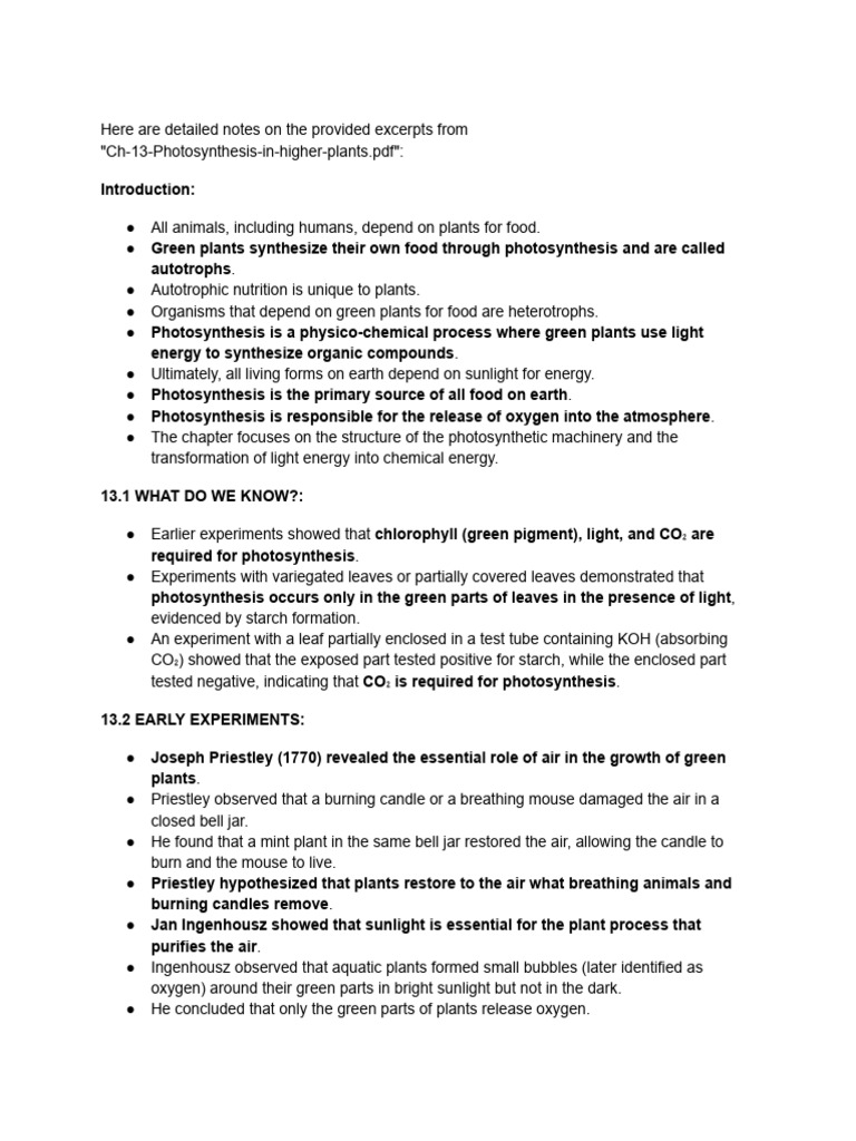 Photosynthesis in Higher Plants | PDF | Photosynthesis | Chlorophyll