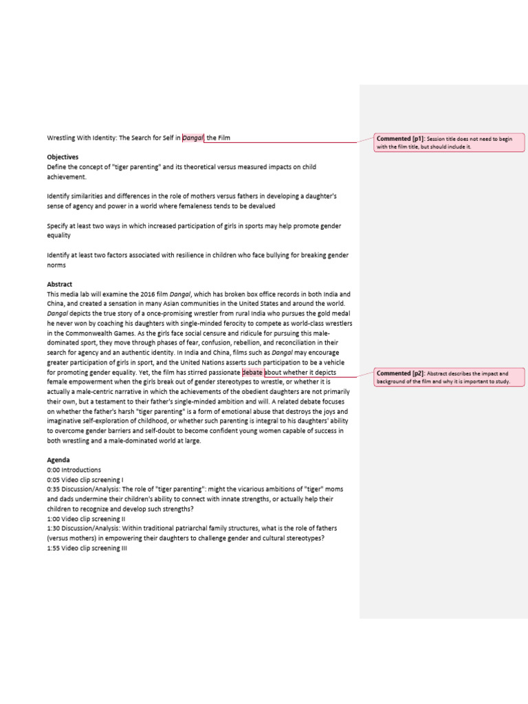 Media Session Example 2 | PDF | Gender | Gender Studies