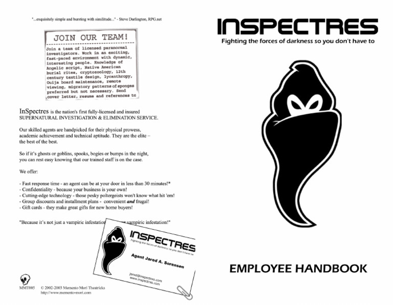 InSpectres Cover | PDF