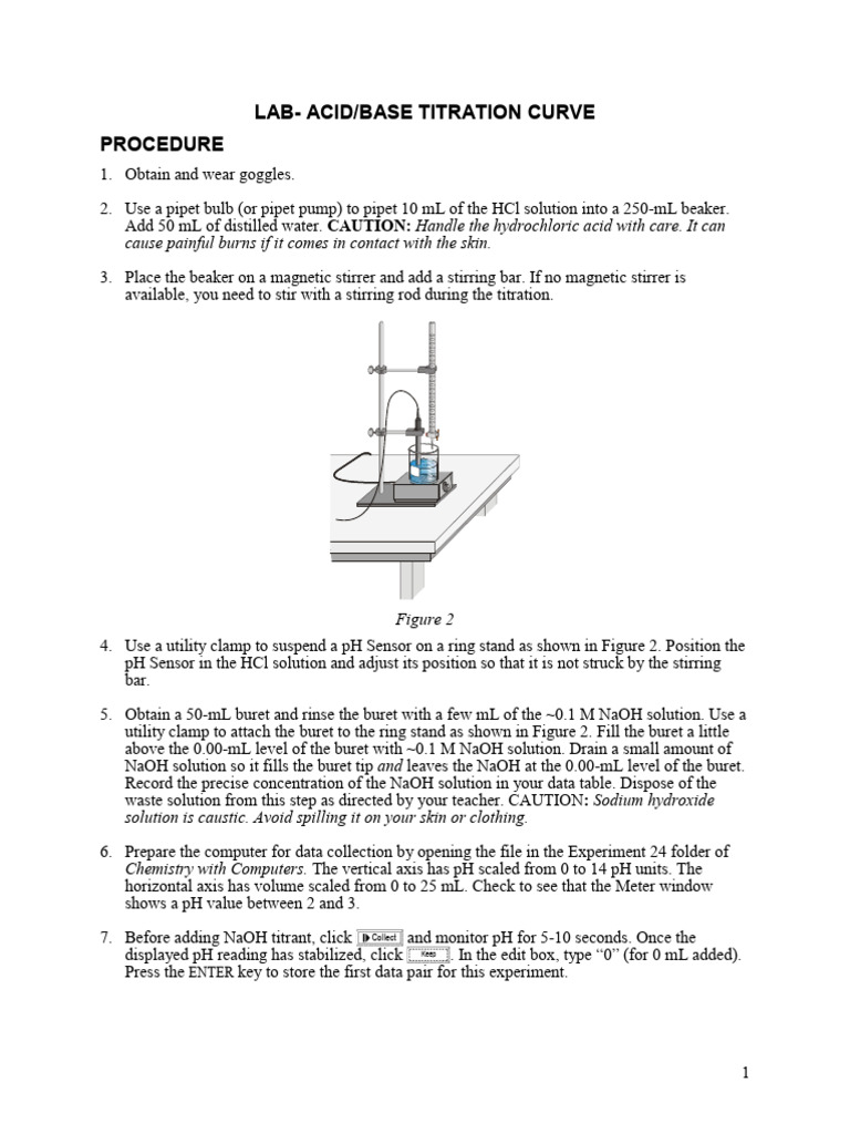 Strong Titration Curve | PDF | Titration | Chemistry