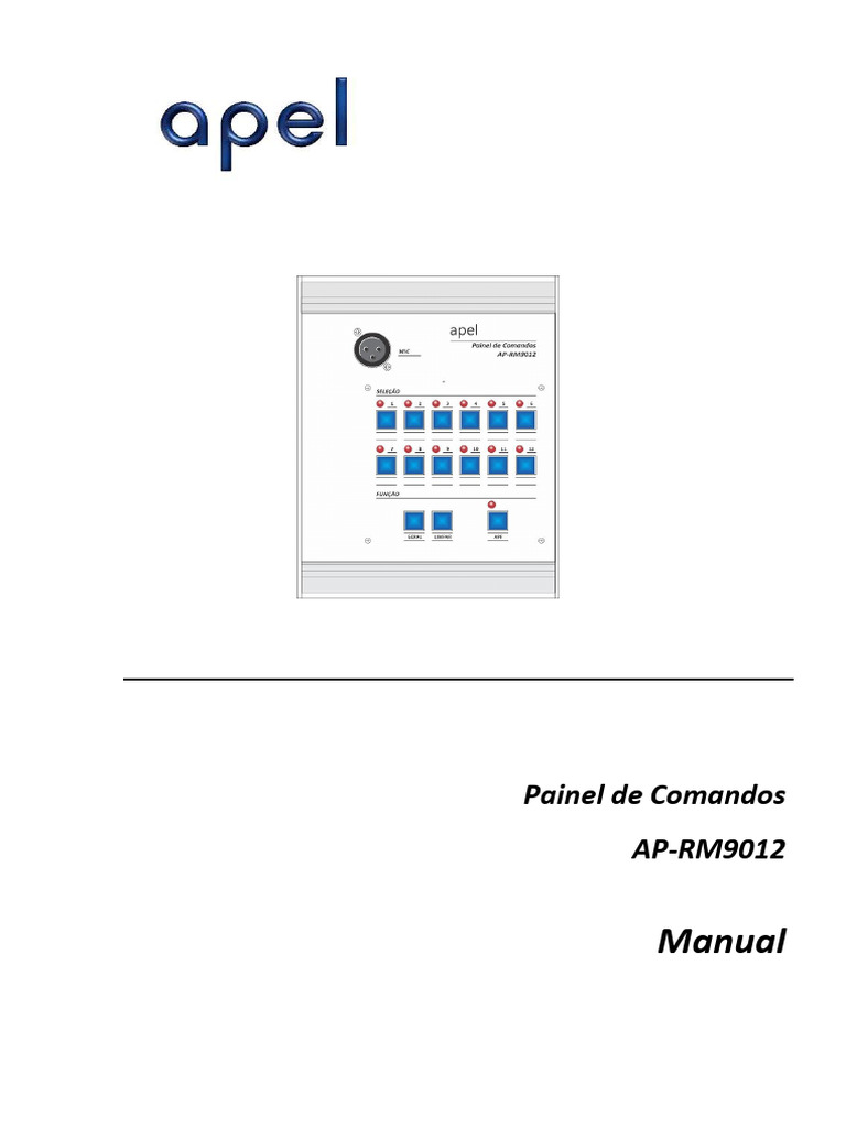 Painel de Comandos AP-RM9012 - Manual | PDF | Acústica | Som