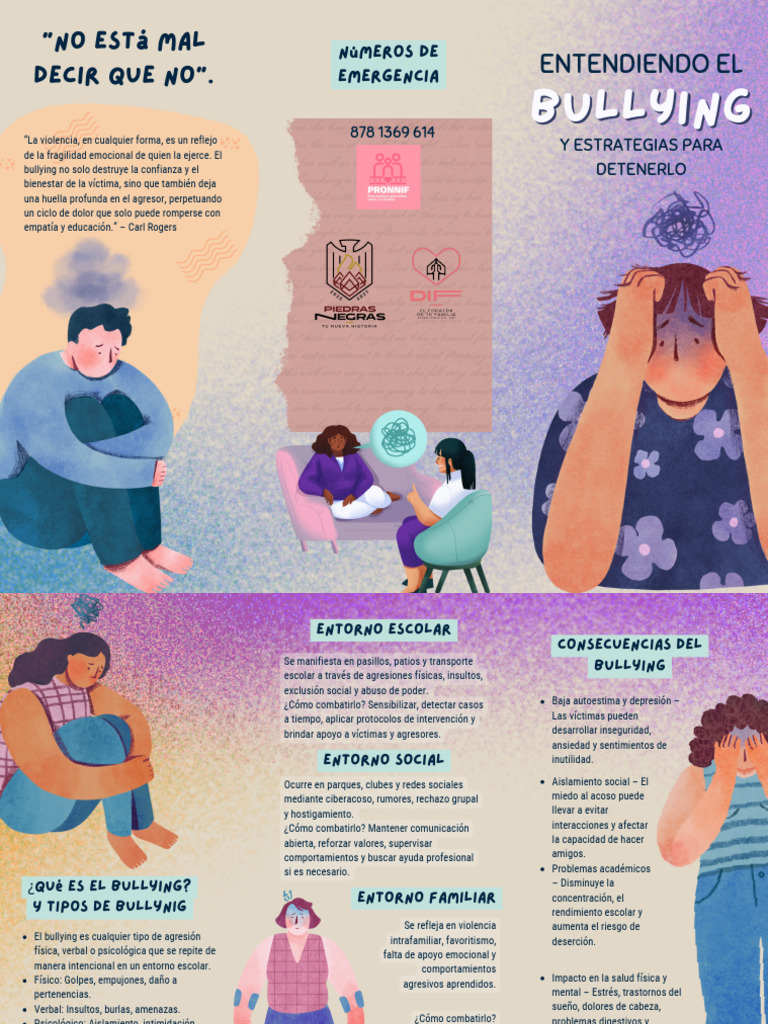 Triptico bullying.pdf | PDF | Violencia | Sicología