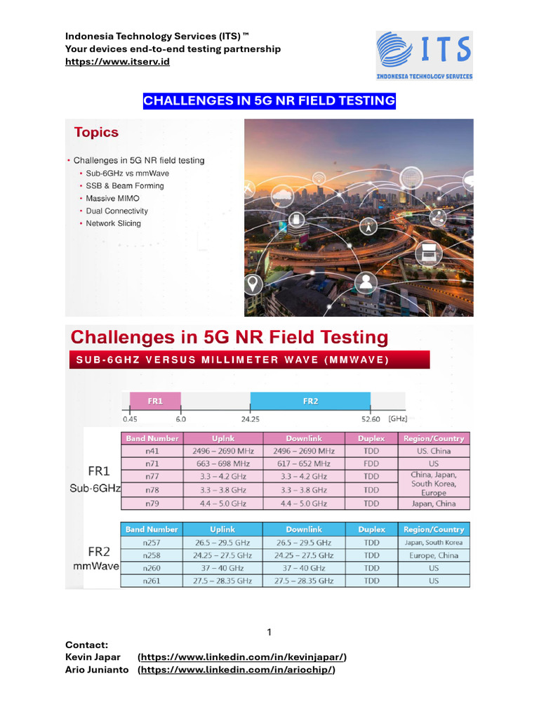Challenges in 5G NR Field Testing | PDF | Wireless | Mobile ...