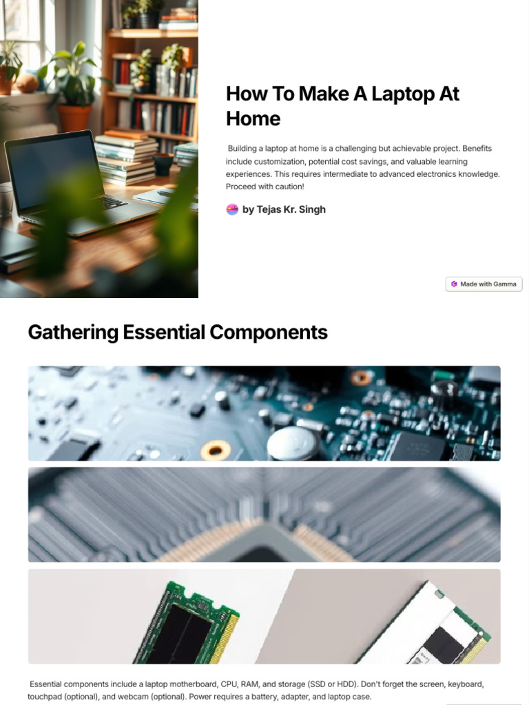 How-To-Make-A-Laptop-At-Home | PDF