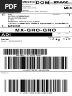 Ejemplo Guía DHL | PDF | México