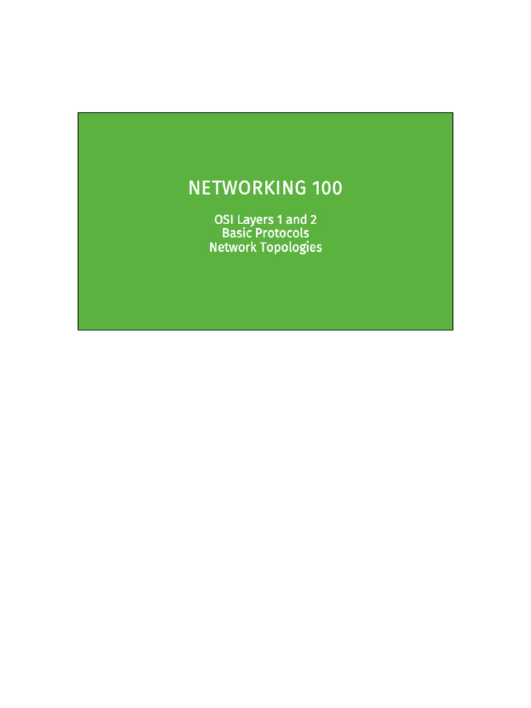 Understanding OSI Layers and Ethernet Frames | PDF | Osi Model | Ethernet