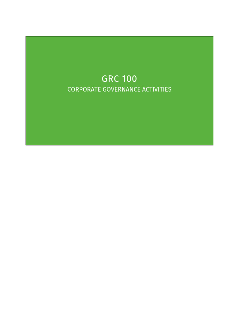 GRC100-M2-2-Slides-Corporate Governance, Oversight and Asset Management ...
