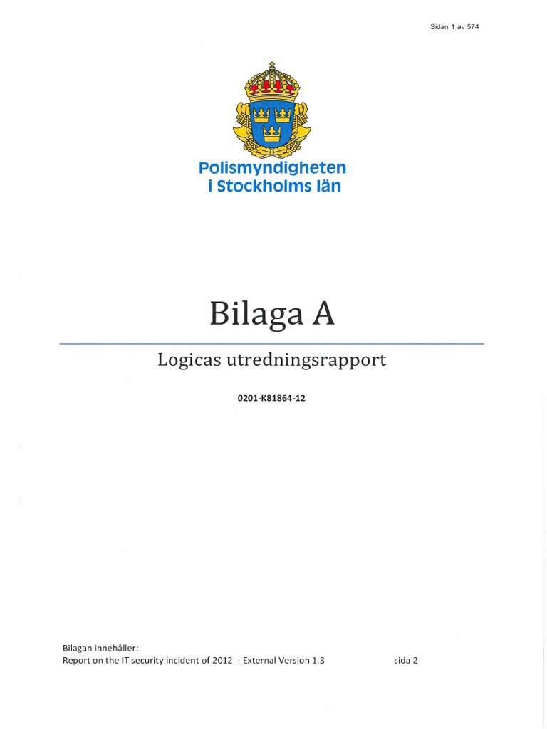 1 Bilaga A ENGLISH | PDF | Software | Information Technology Management