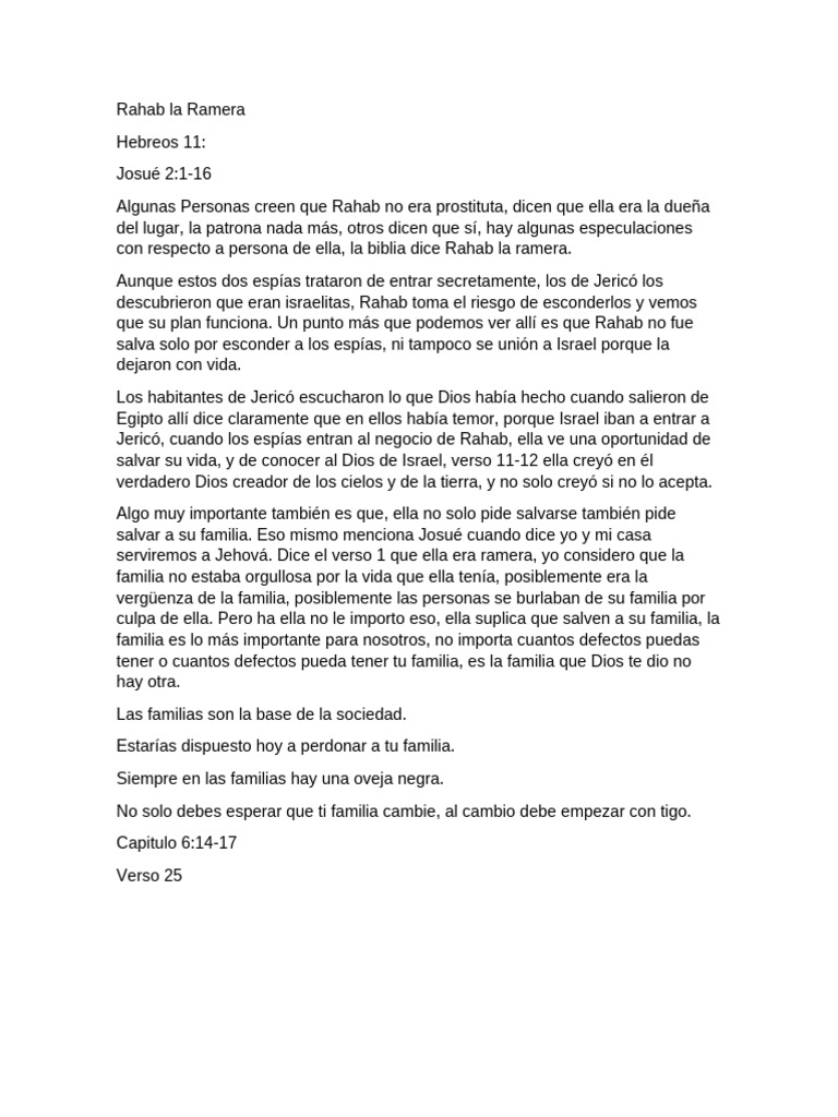 Rahab La Ramera | PDF