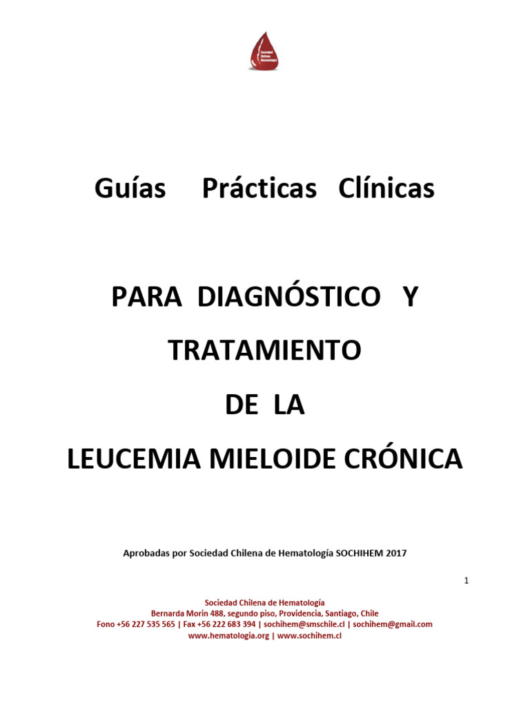 Guía para Tratamiento de Leucemia Mieloide Crónica | PDF | Especialidades Medicas | Medicina CLINICA