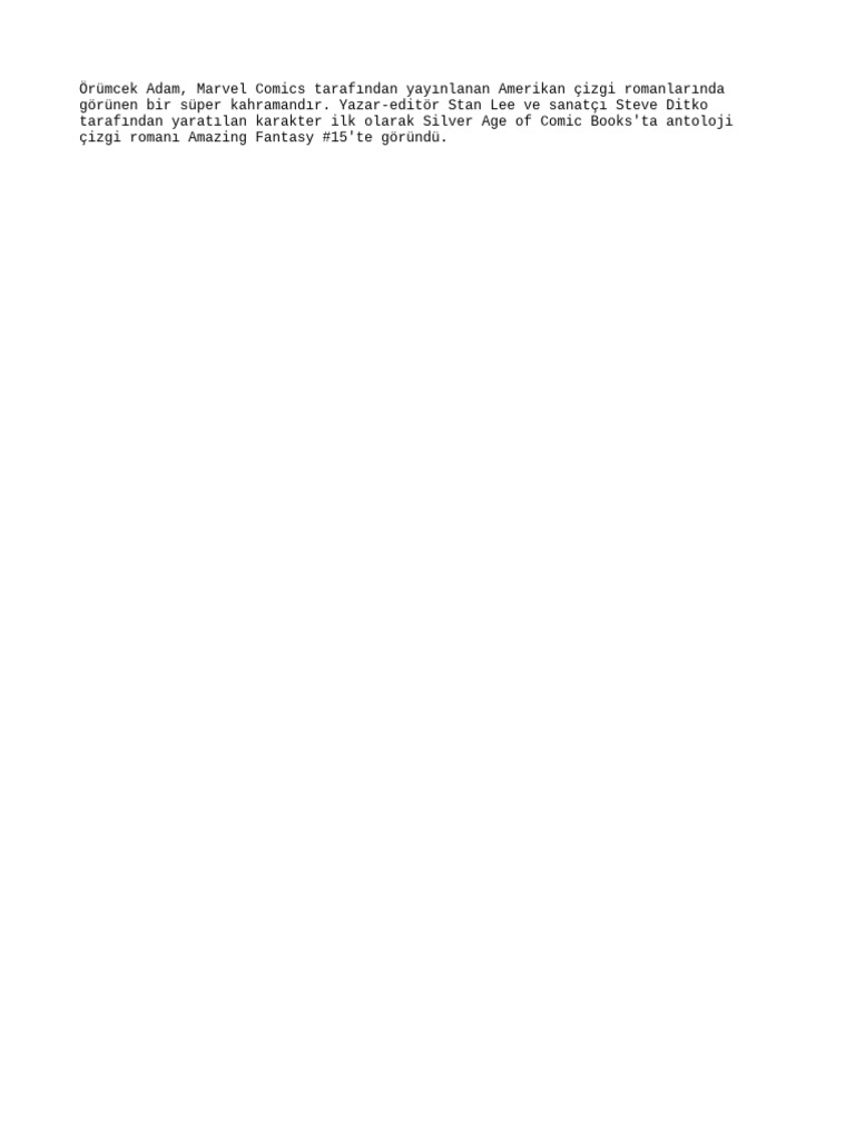 Spidey Pdf