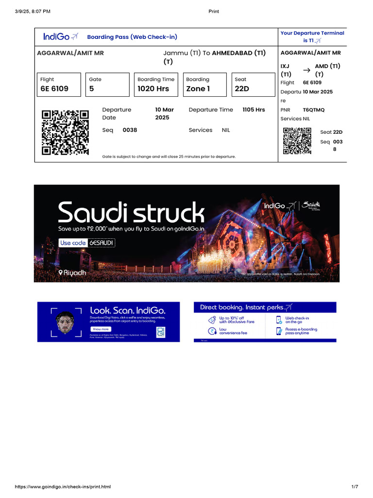 Dheeraj Aggarwal Boarding Pass (2) | PDF | Aviation