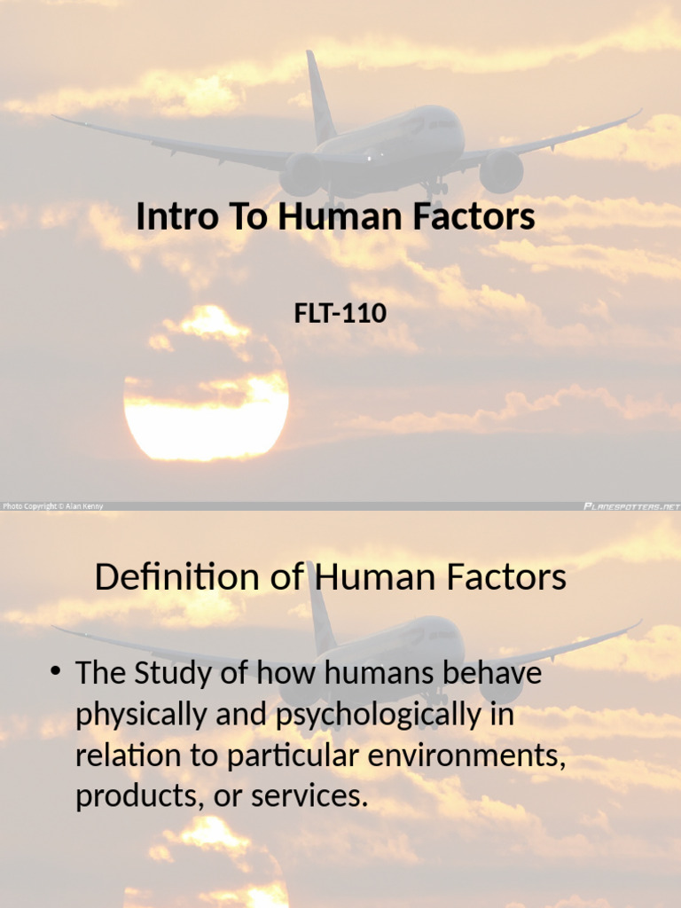 Understanding Human Factors in Aviation | PDF | Underwater Diving | Ear