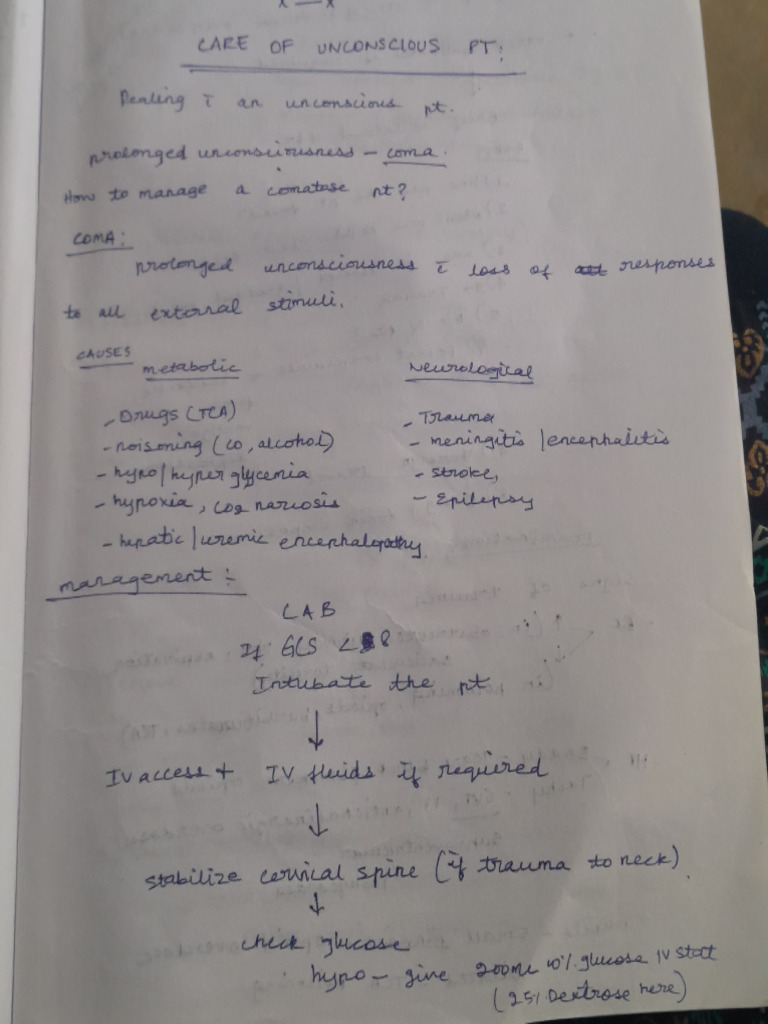 Bedside Patient care medical notes | PDF