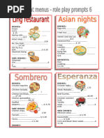 Math Café Menu and Pricing Guide | PDF