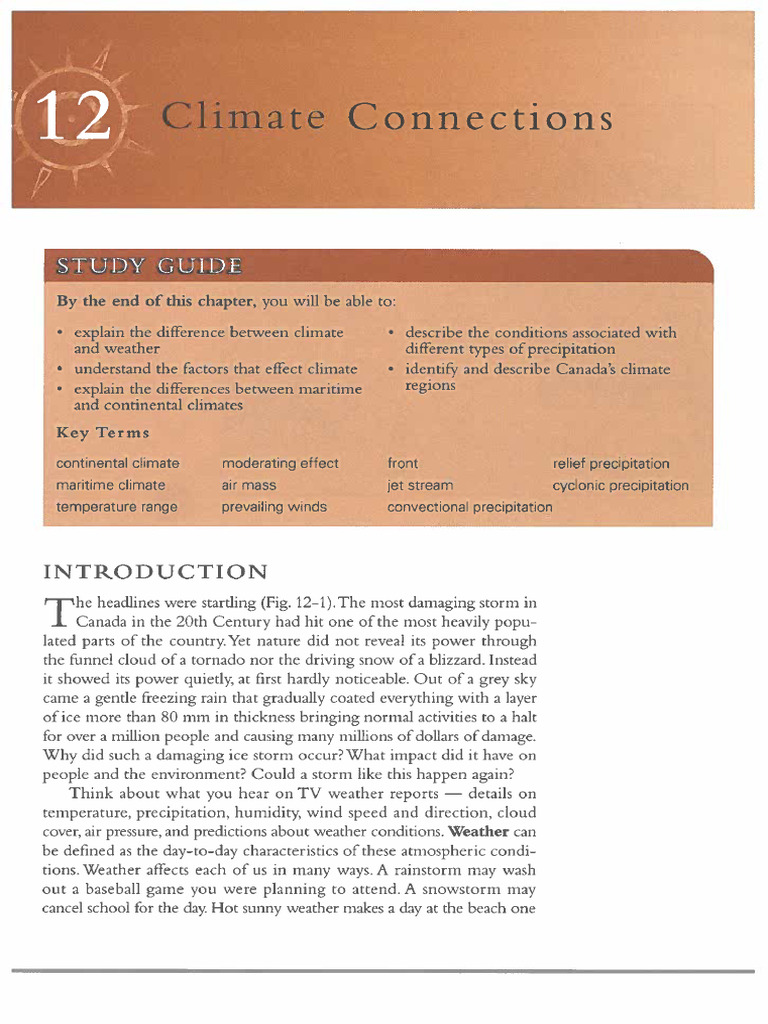 Factors That Affect Climate Textbook Reading | PDF | Weather ...