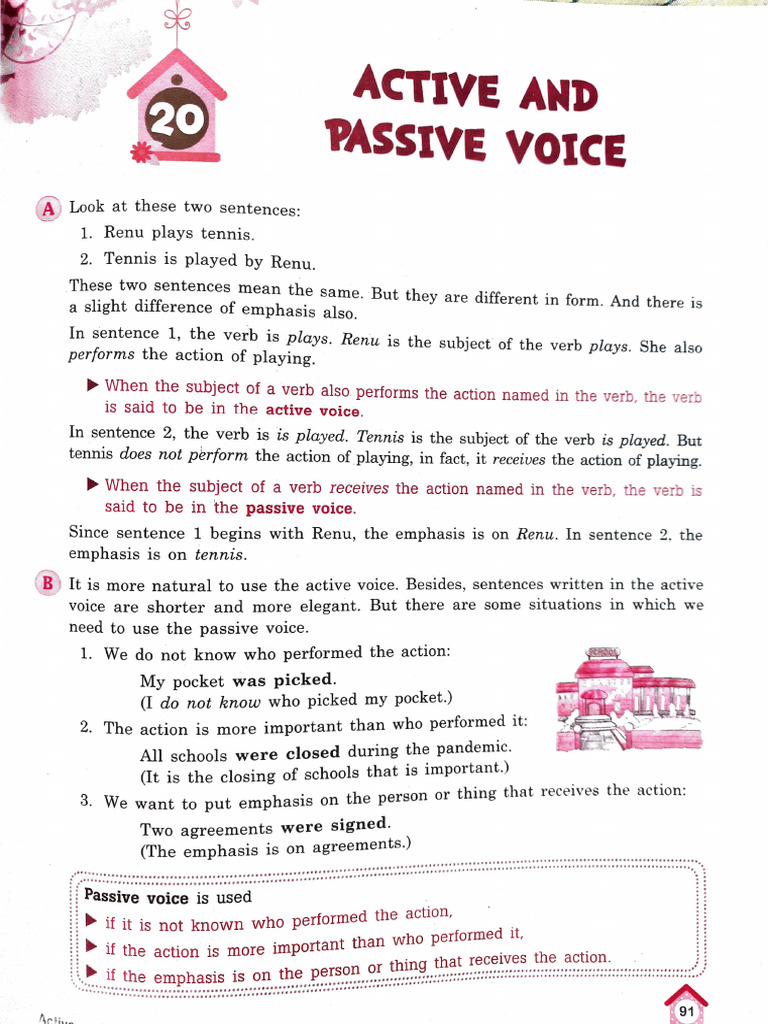 Active and Passive Voice | PDF | Verb | Grammatical Tense