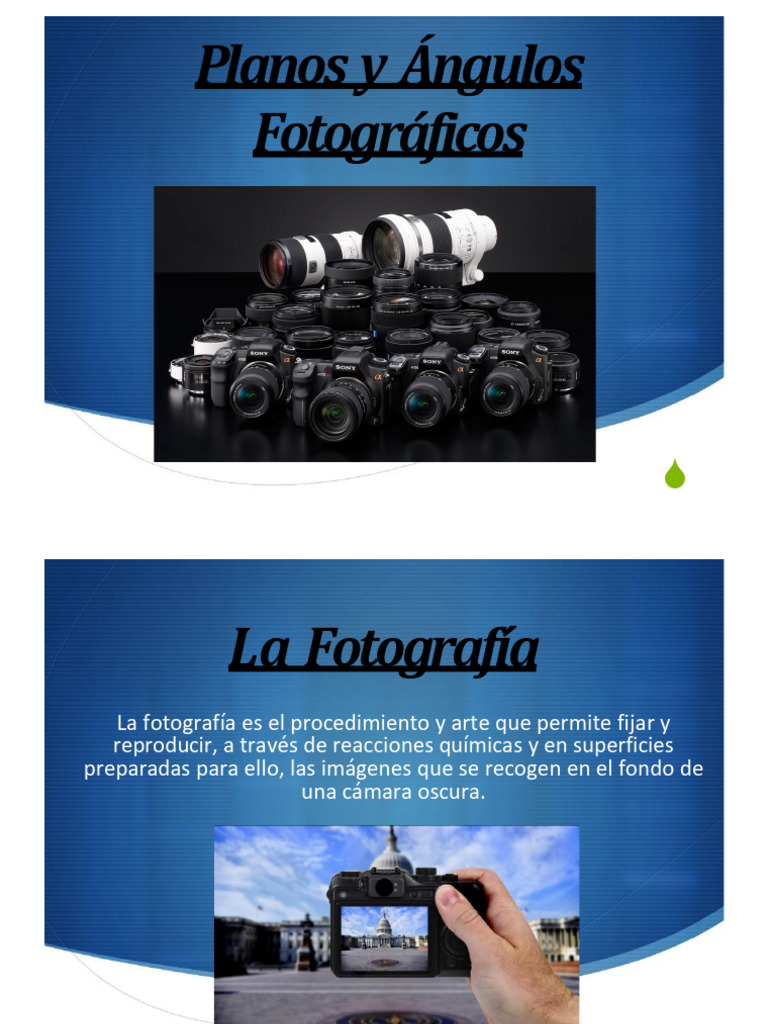 Planos y Ángulos Fotográficos | PDF | Perspectiva (Gráfica) | Cámara