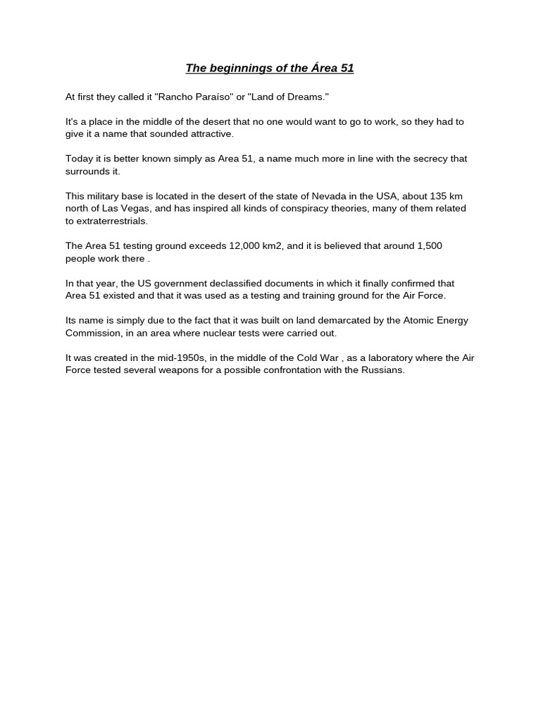 Área 51 | PDF