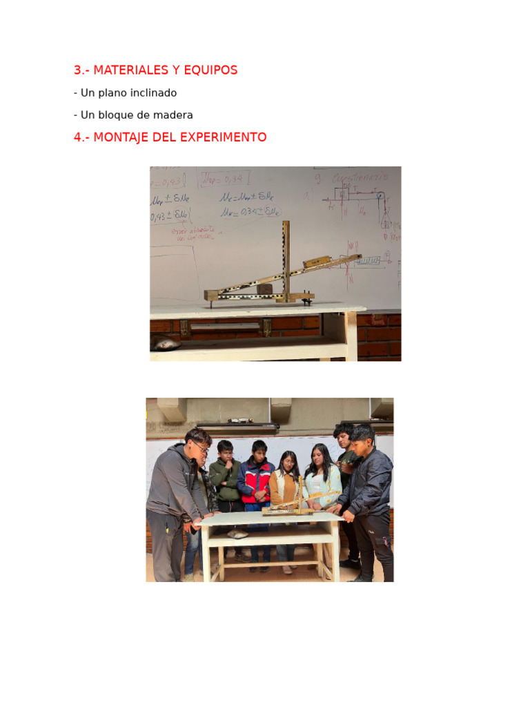 Materiales y Montaje de Experimento | PDF