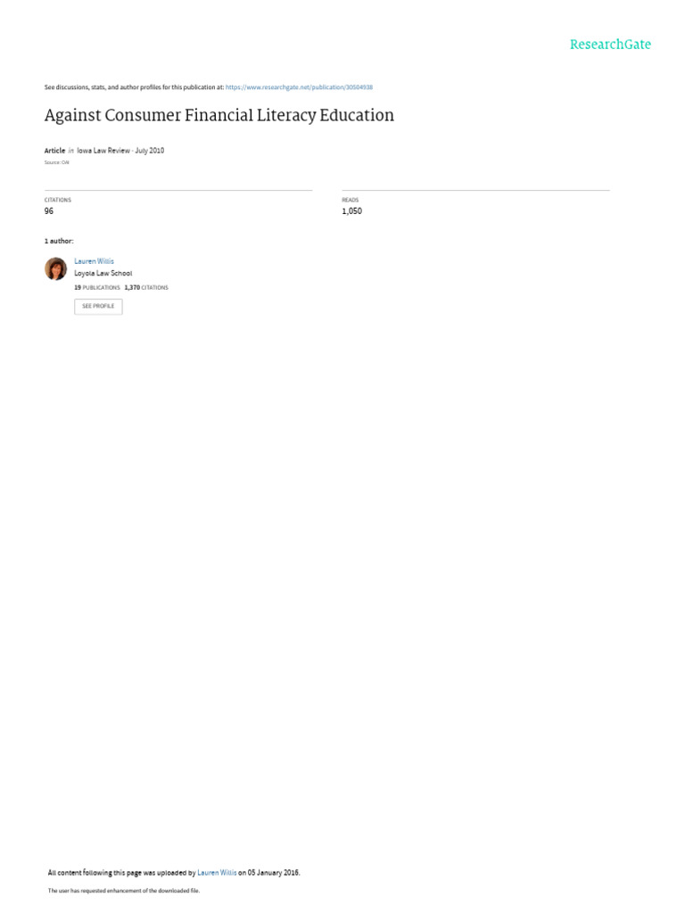 viewcontent.cgi | PDF | Annual Percentage Rate | Mortgages