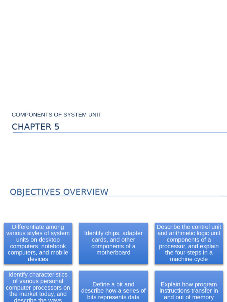 Lecture 5 Components of System Unit 10022025 114155pm | PDF | Random Access Memory | Central ...
