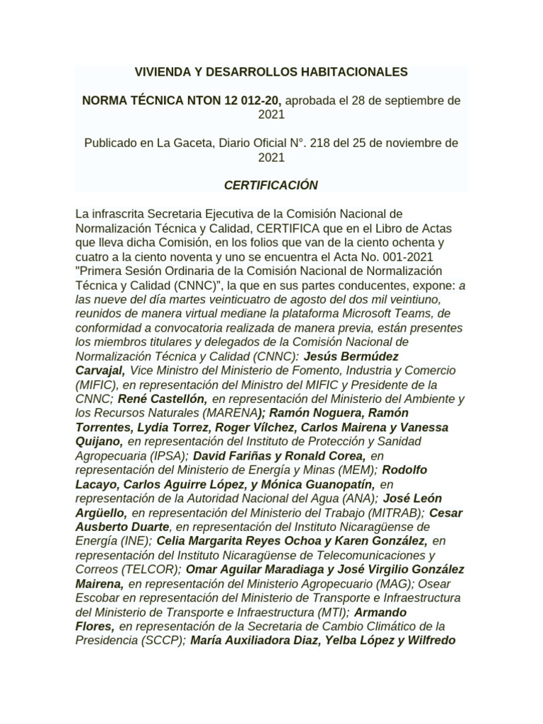 Norma Técnica Nton 12 012-20 Vivienda y Desarrollos Habitacionales | PDF | Escalera | edificio
